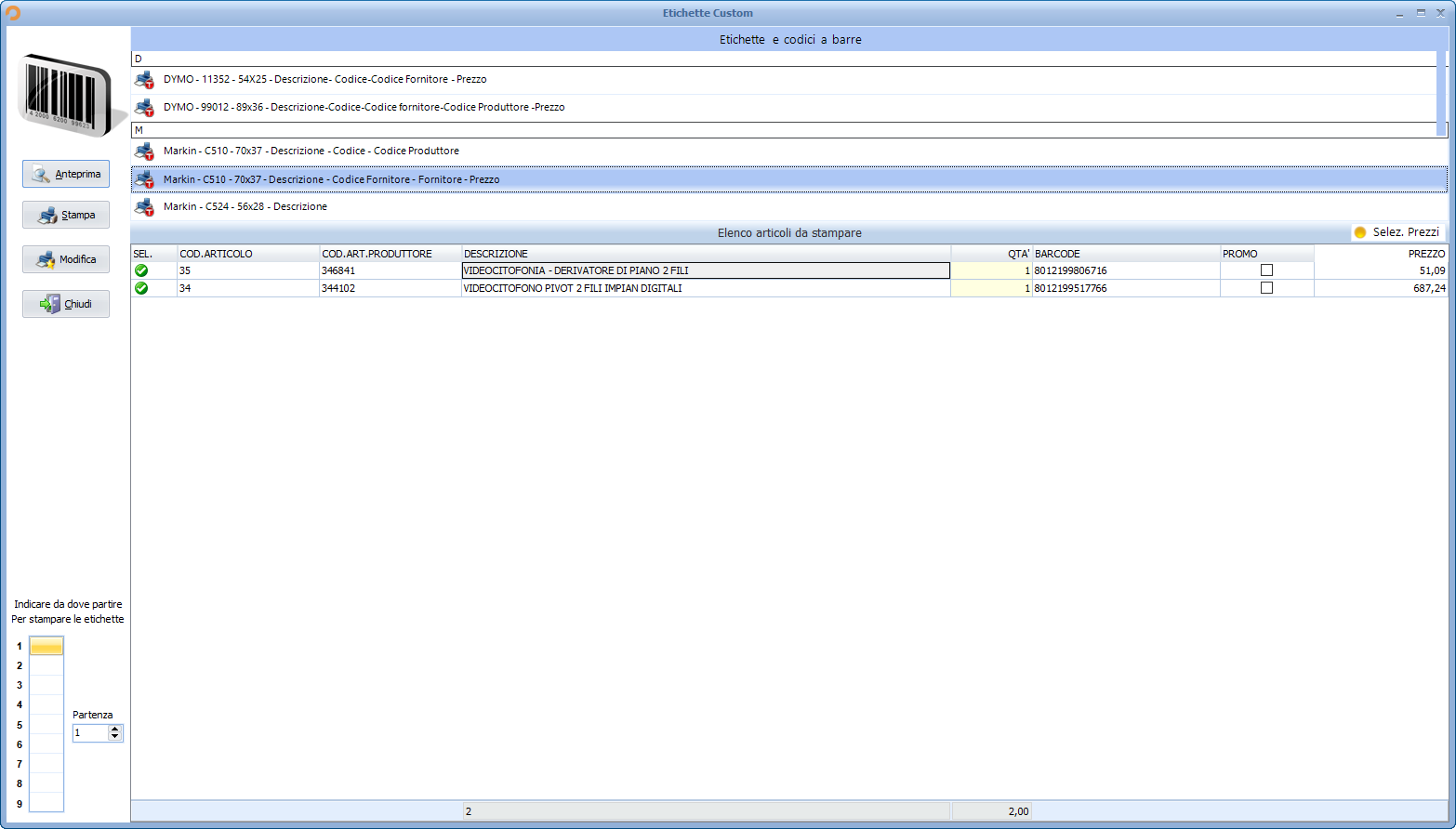 Codici a barre | Planet Premium